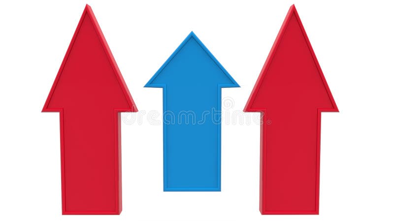 Three Arrows in Various Colors Stock Illustration - Illustration of ...