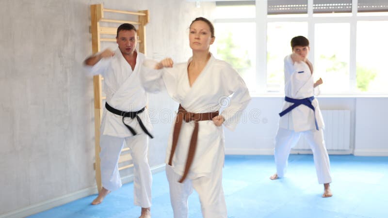 Athletes Have Starting Position and Repeating Sequence of Punches and ...