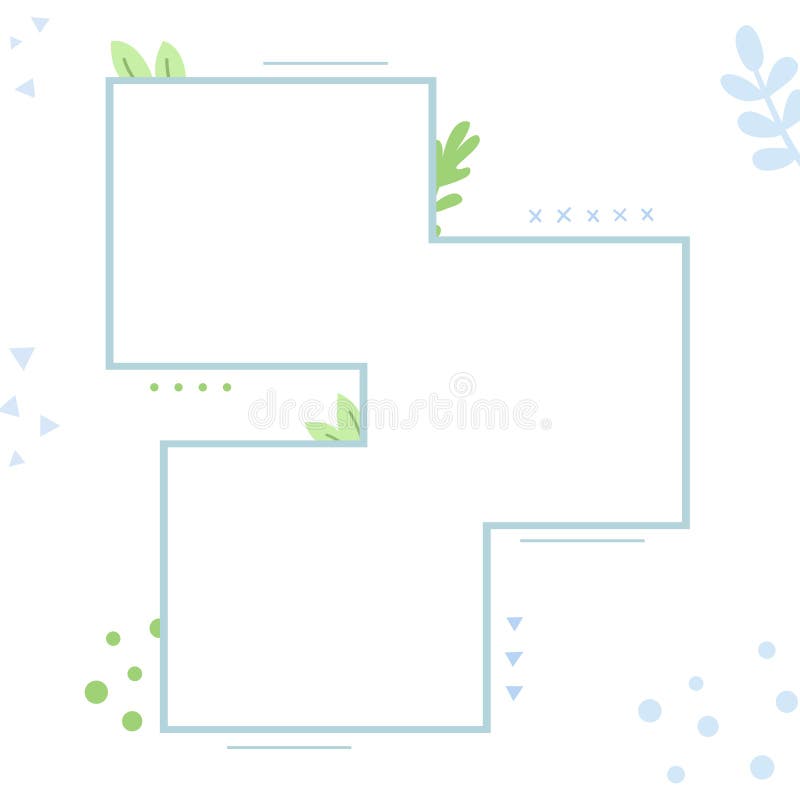 Three Backgrounds Decorated with Ornaments and Plants Stock Vector ...