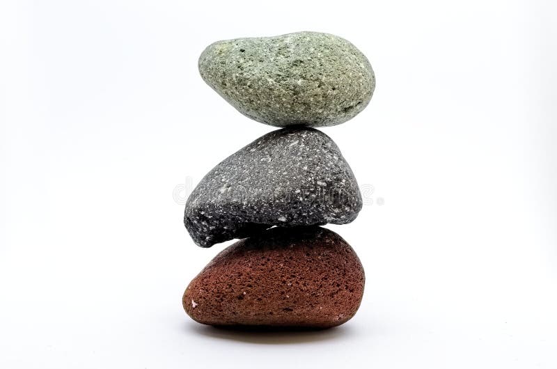 Three Balanced Color Stones Stock Photo - Image of stack, spirituality ...