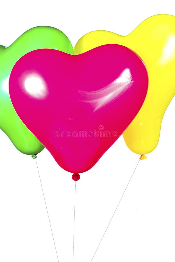 Three balloons stock image. Image of balloon, shape, children - 93959999