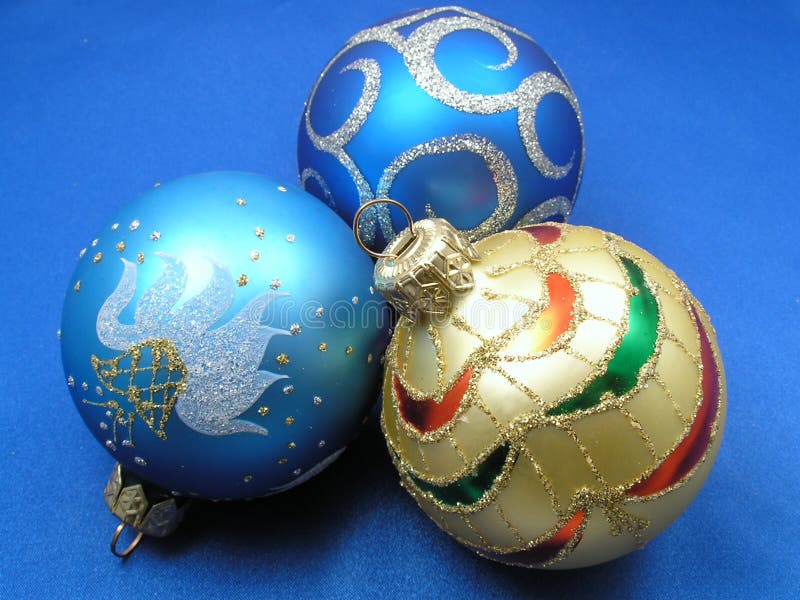 Three balls stock photo. Image of christmas, green, gold - 319186