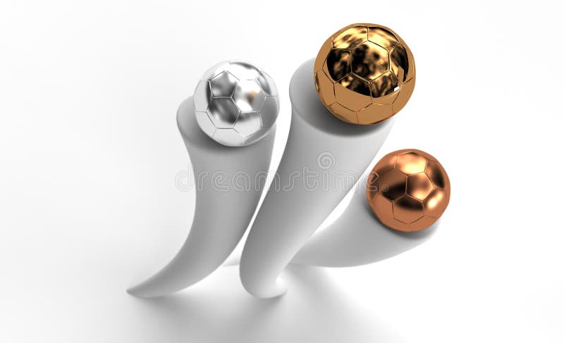 Three balls for awards stock illustration. Illustration of metal - 67274849
