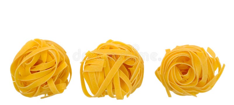 Three Balls of Fresh Italian Pasta on White Isolate Stock Photo - Image ...