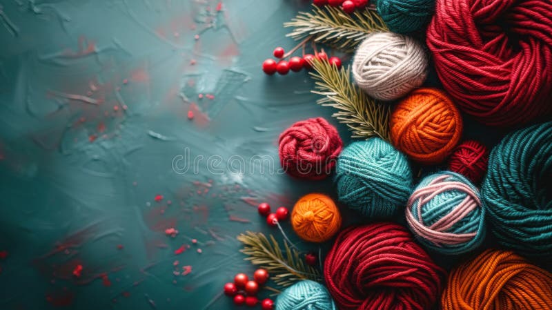 Three Balls of Yarn Stacked Stock Photo - Image of fibres, multicolored ...