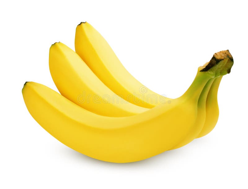 Two bananas isolated stock image. Image of african, fruit - 6856971