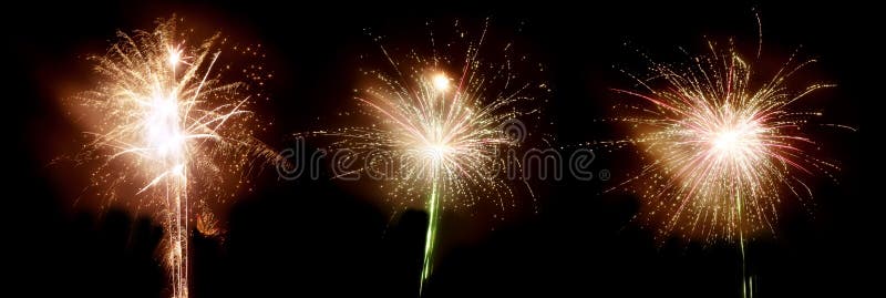Three bang fireworks stock photo. Image of bright, bomb - 53675708