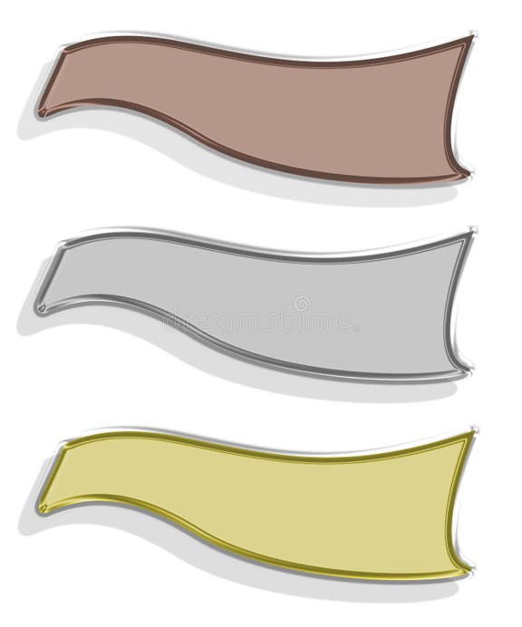 Three banners stock illustration. Illustration of banners - 5313156