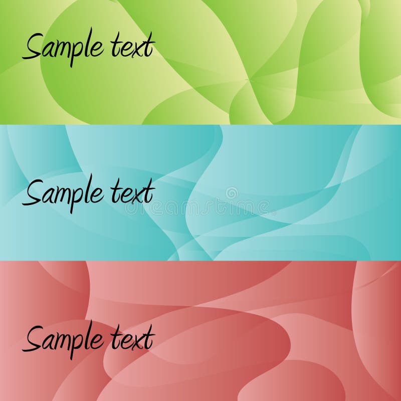 Three banners stock vector. Illustration of pattern, banner - 7086484