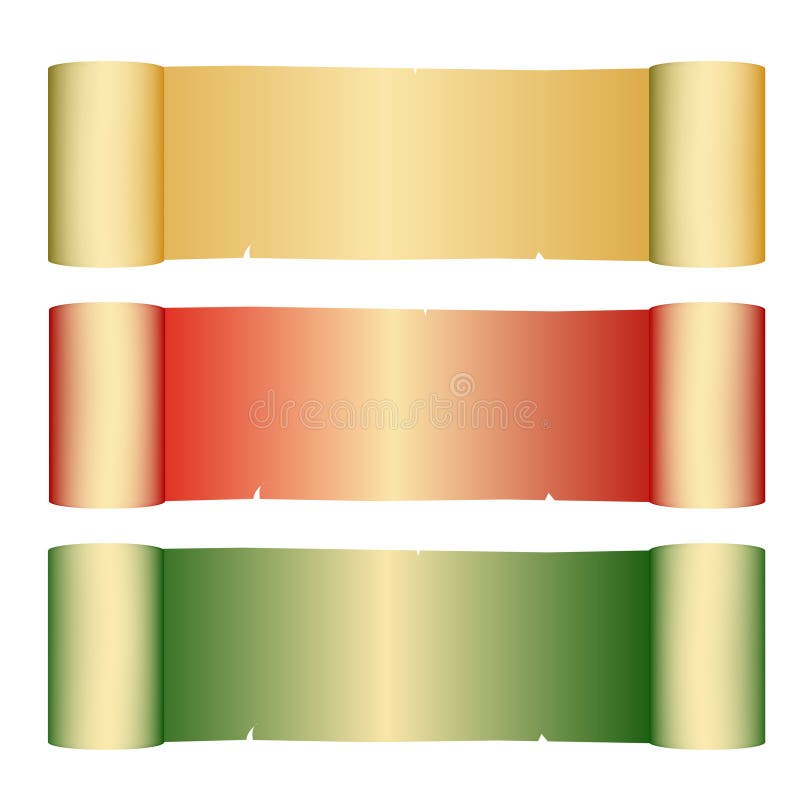 Three banners stock vector. Illustration of write, vector - 7283383