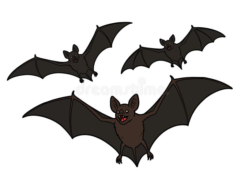 Bats clipart stock vector. Illustration of flapping - 371169895