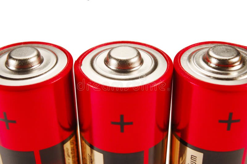 Three batteries stock photo. Image of protection, recharge - 1758562