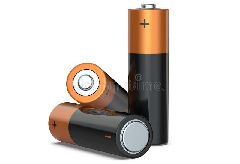 Batteries on white stock image. Image of alkaline, portable - 19657395
