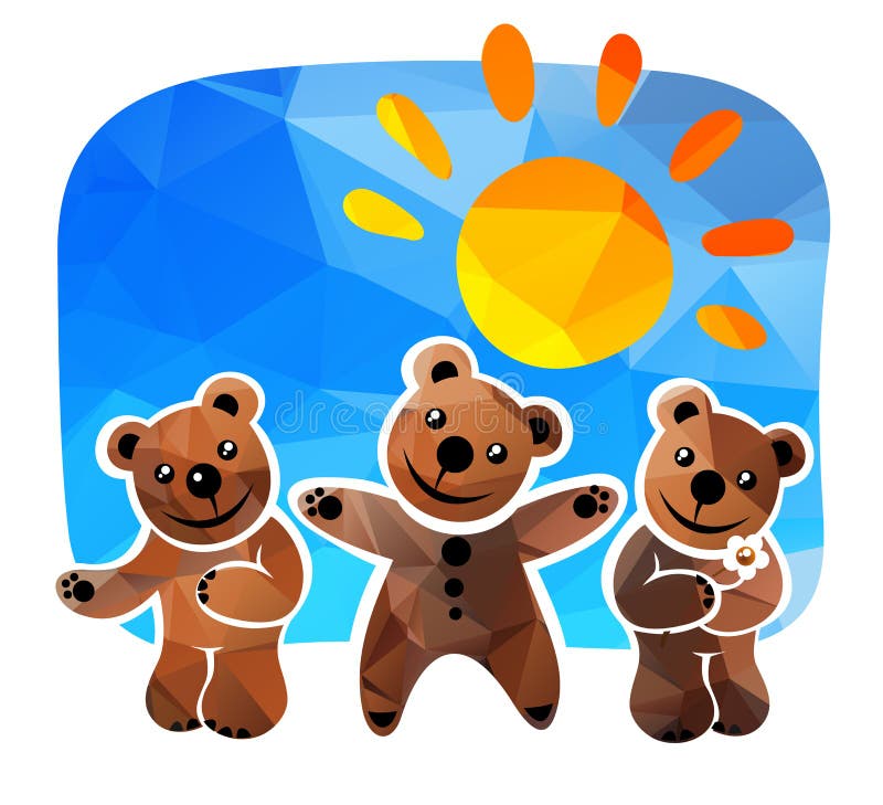 Three Cartoon Bears Stock Illustrations – 204 Three Cartoon Bears Stock ...