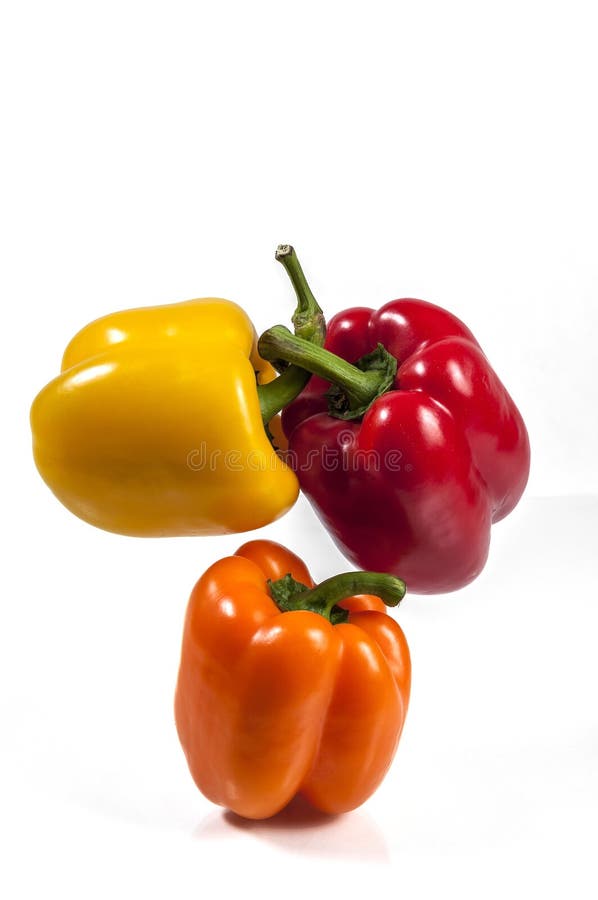 Three bell pepper stock photo. Image of bell, organic - 29644730