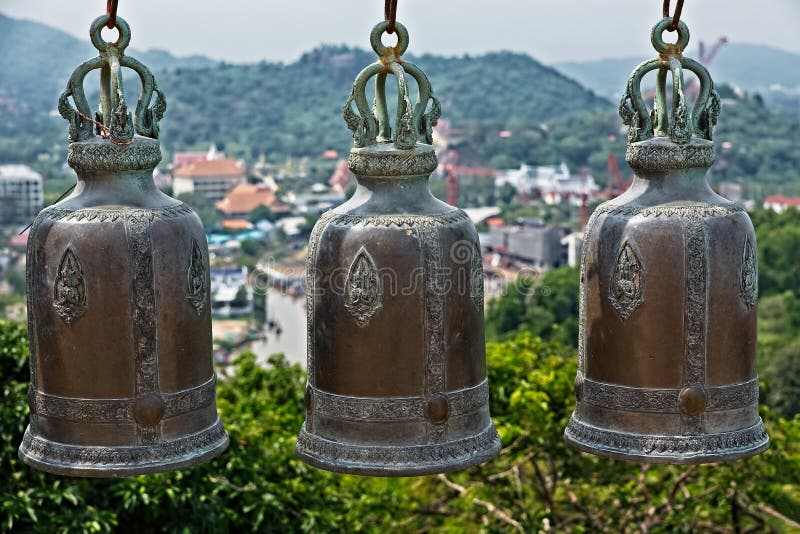Three bells stock image. Image of europe, greece, detail - 26842957