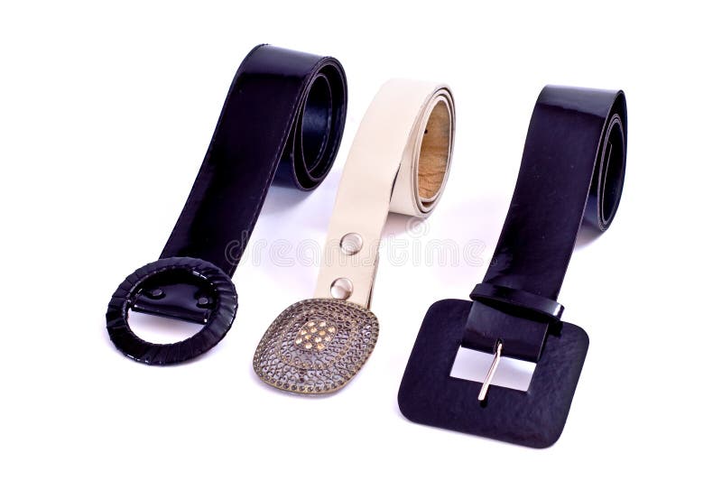 Three belts stock photo. Image of pantaloons, fastening - 12806984