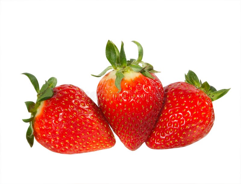 Three Berries of Strawberry Stock Photo - Image of nature, eating: 68343366