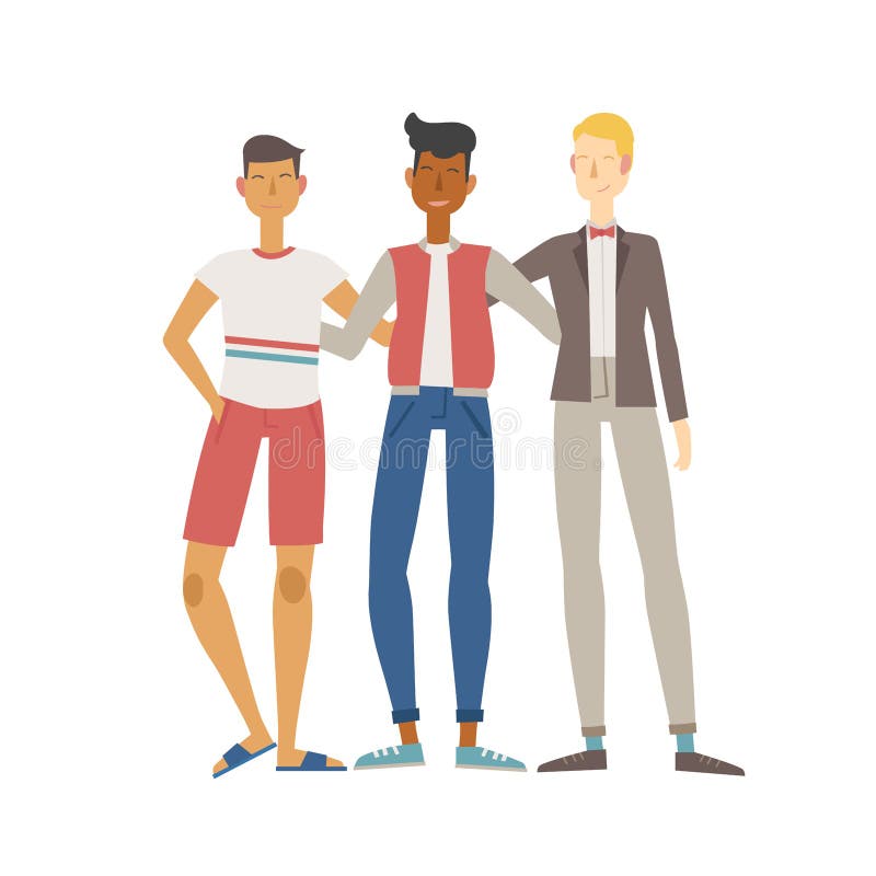 Three Best Friends Stock Illustrations – 400 Three Best Friends Stock ...