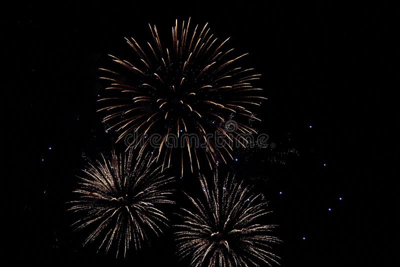 Three big Fireworks stock photo. Image of flash, display - 106226970