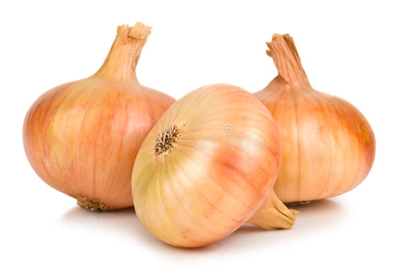 Three big onions on white stock image. Image of diet - 27531131