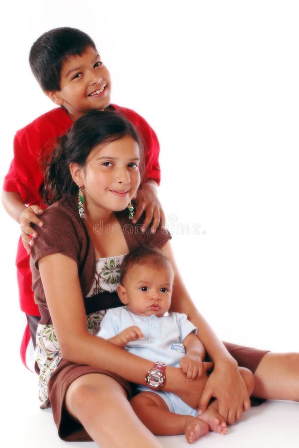Three Biracial Siblings. stock image. Image of adorable - 2830537