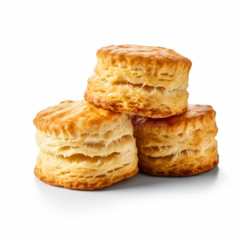 Three Biscuits Stacked on Top of Each Other Stock Illustration ...