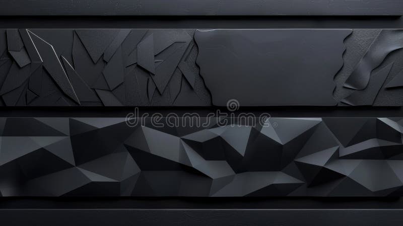 Three Black Abstract Wall Panels, Perfect for Modern Interior Design ...
