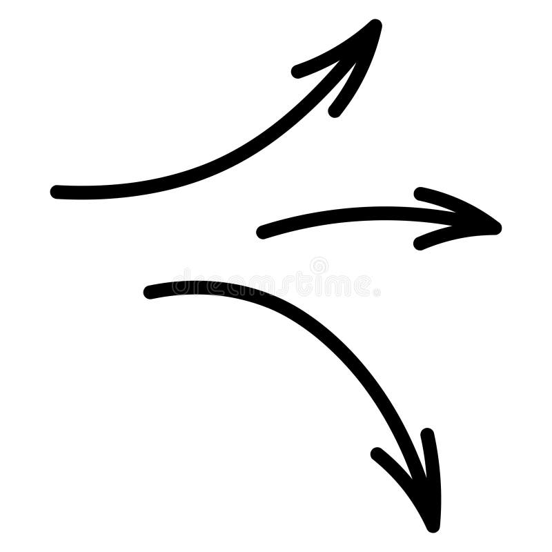 Sketch Arrows Hand Drawn Arrows Clip Art Cut File For Cricut,