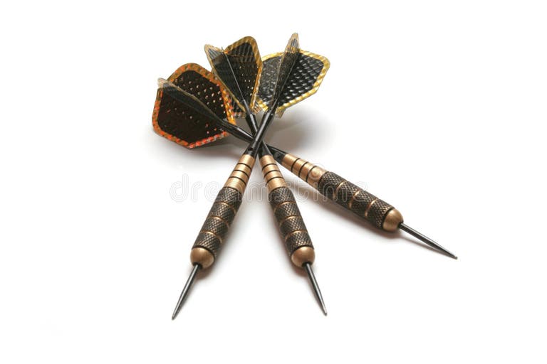 Three black darts stock image. Image of confidence, darts - 8767199