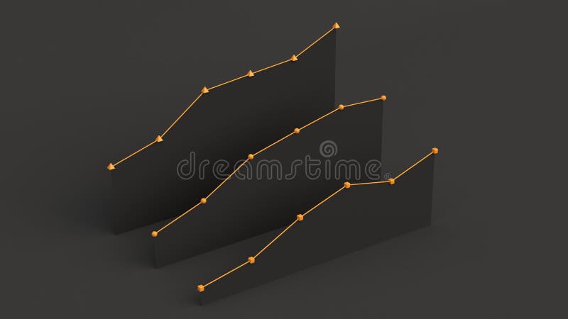 Black Rising Business Graph Icon or Logo Stock Illustration ...