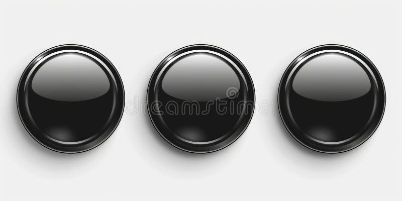 Three Black Oval Buttons Stock Photos - Free & Royalty-Free Stock ...