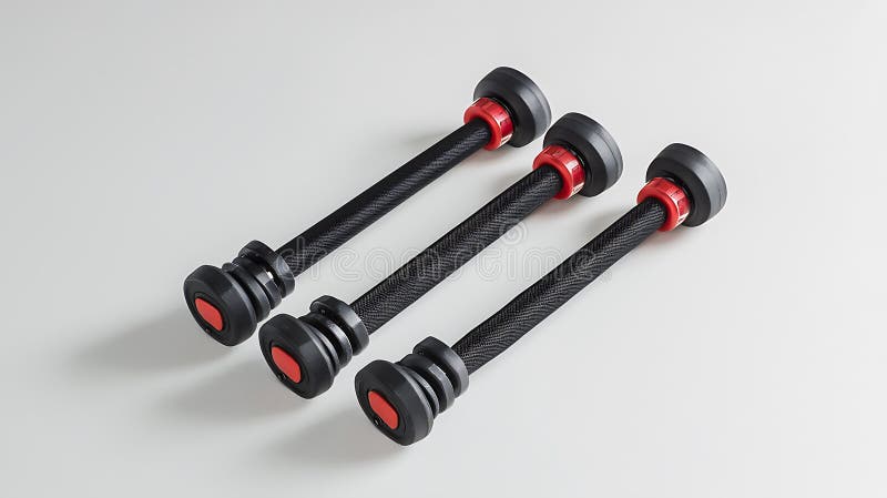 Three Black and Red Cables are Shown in a Row Stock Image - Image of ...