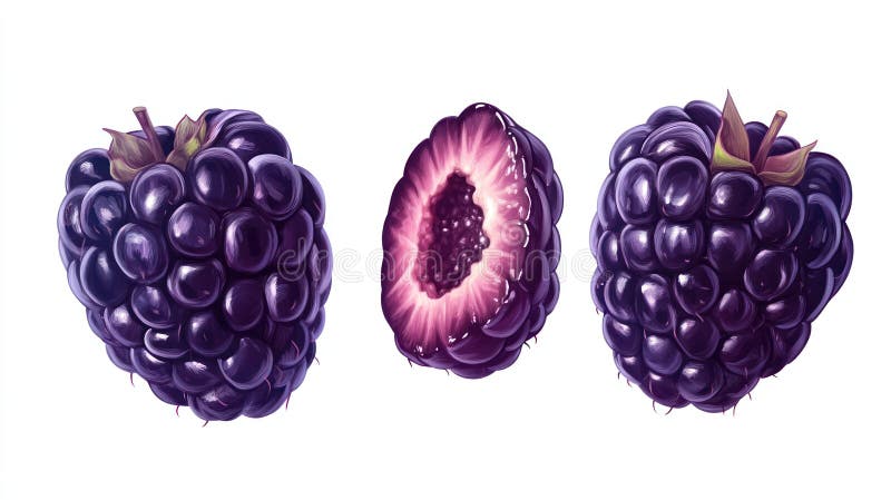 Blackberry Fruit Cross Section