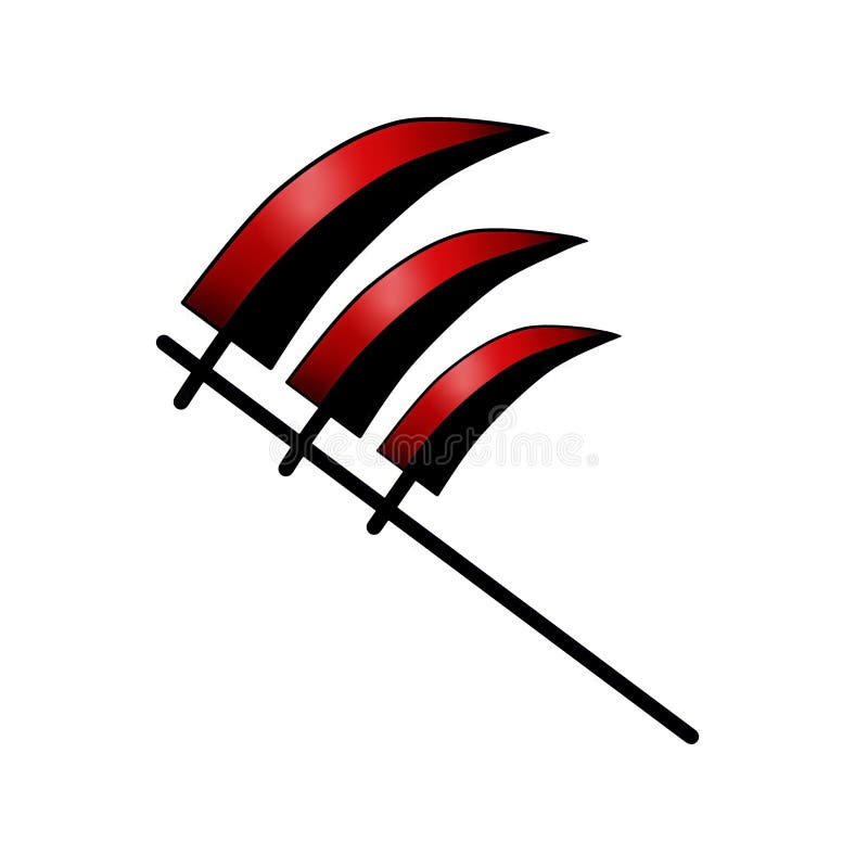 Three Blade Fan Icon, Outline Style Stock Vector - Illustration of ...