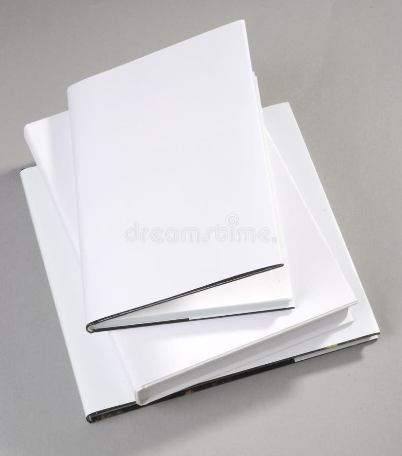 Three Blank book cover stock photo. Image of page, cutting - 11602574