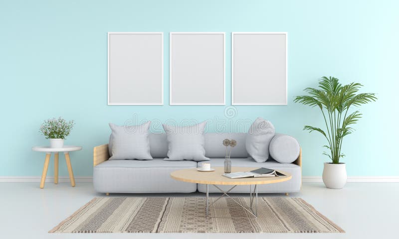 Three Frame Living Room Mockup Stock Illustrations – 2,075 Three Frame ...