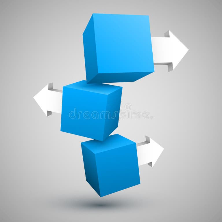 3d Blue Boxes Stock Illustrations – 7,606 3d Blue Boxes Stock ...