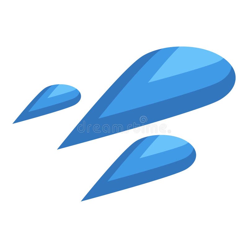 Three Blue Water Drops Falling Down Illustration Stock Illustration ...