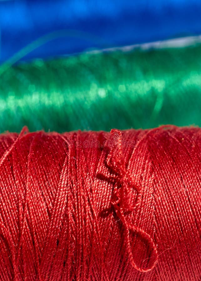 Color thread bobbin stock image. Image of sewing, thread - 167554395