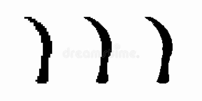 Three Bold Black Curved Lines Aligned Side by Side Displayed Against ...