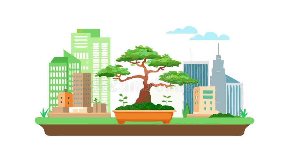 Bonsai Trees Vector Graphic Stock Illustrations – 558 Bonsai Trees ...