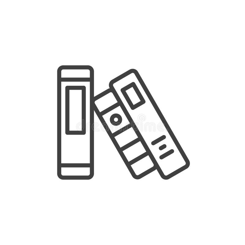 Three books line icon stock vector. Illustration of sign - 283840608
