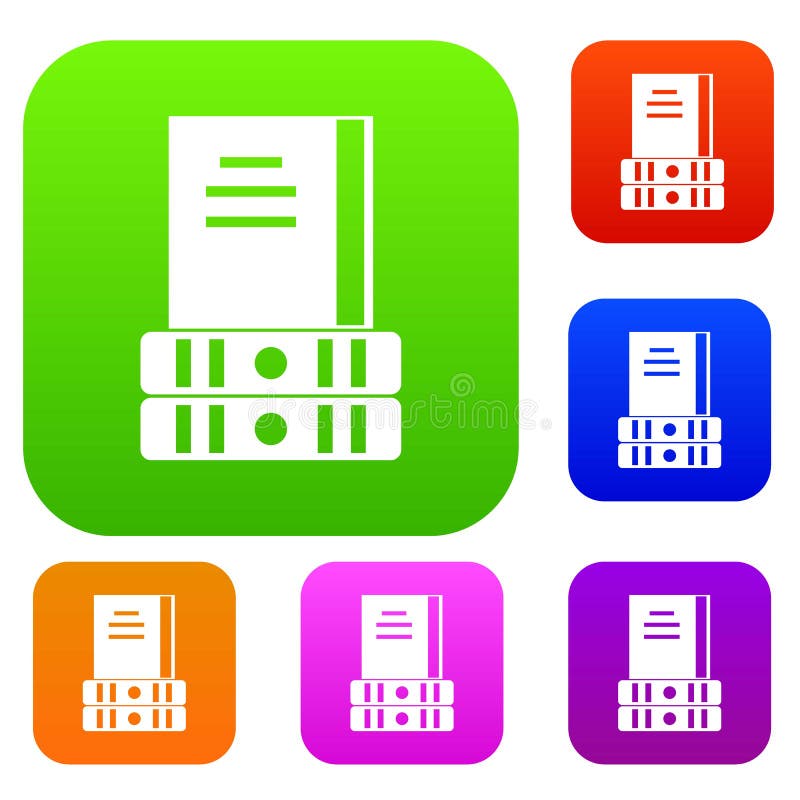 Three books set collection stock vector. Illustration of publish - 98778838