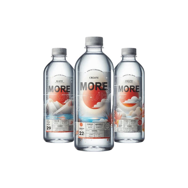 Three Bottle Use Vector Illustration Clipart Stock Vector ...