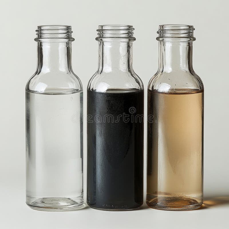 Three Bottles stock illustration. Illustration of liquids - 336241567