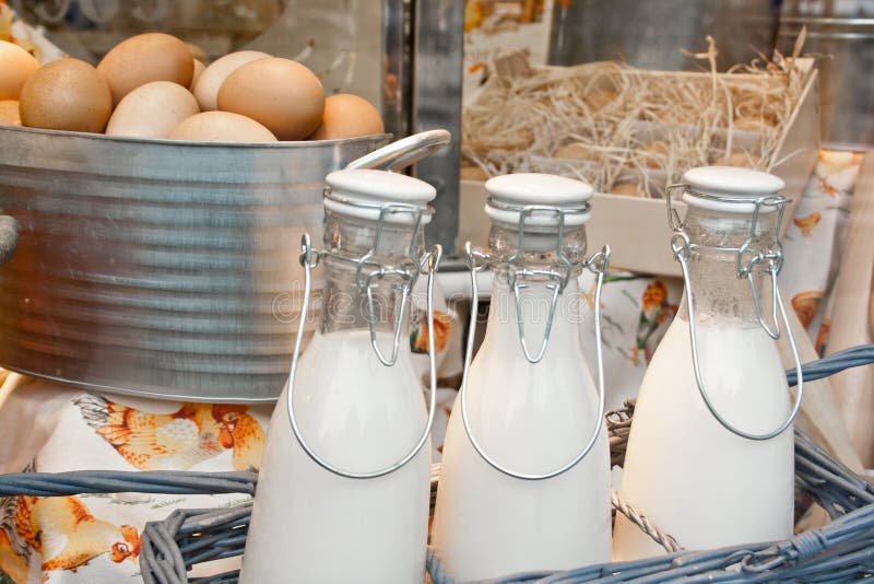 Three bottles of milk stock image. Image of milk, white - 19978161