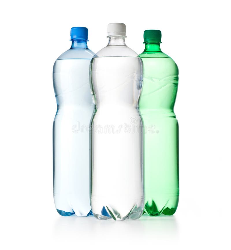 Three Plastic Bottles of Soft Drink Stock Photo - Image of beverage ...