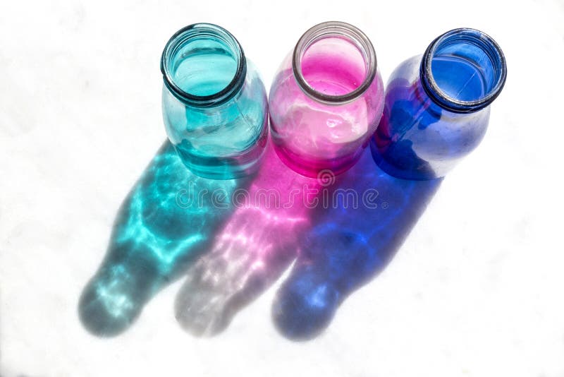 Three Bottles RGB Composition Stock Photo - Image of primary, spectrum ...