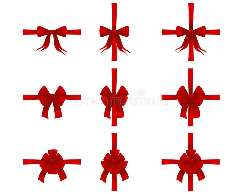 Three bow in variations stock vector. Illustration of beauty - 49019816